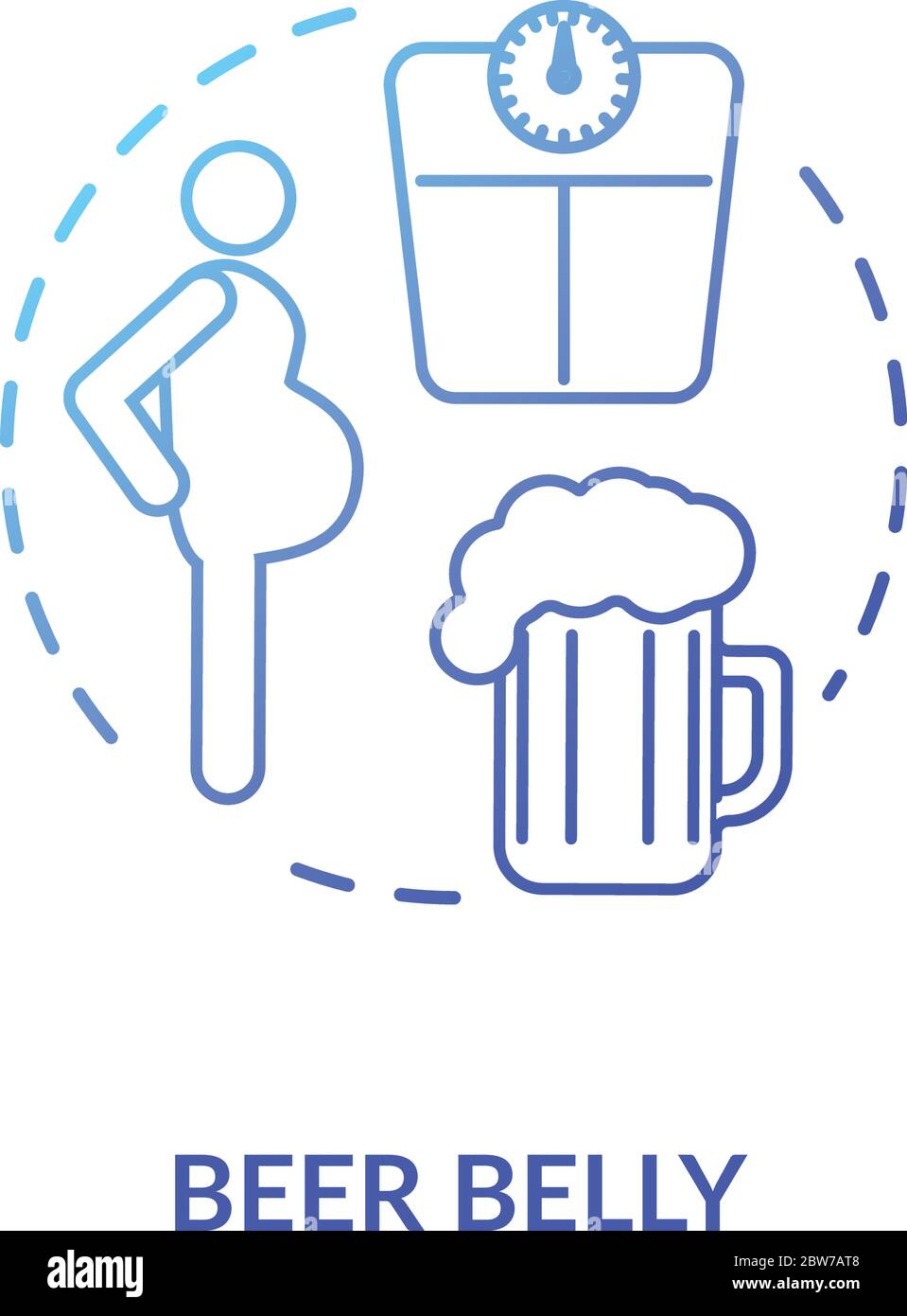 Concept art fat man Cut Out Stock Images & Pictures - Alamy