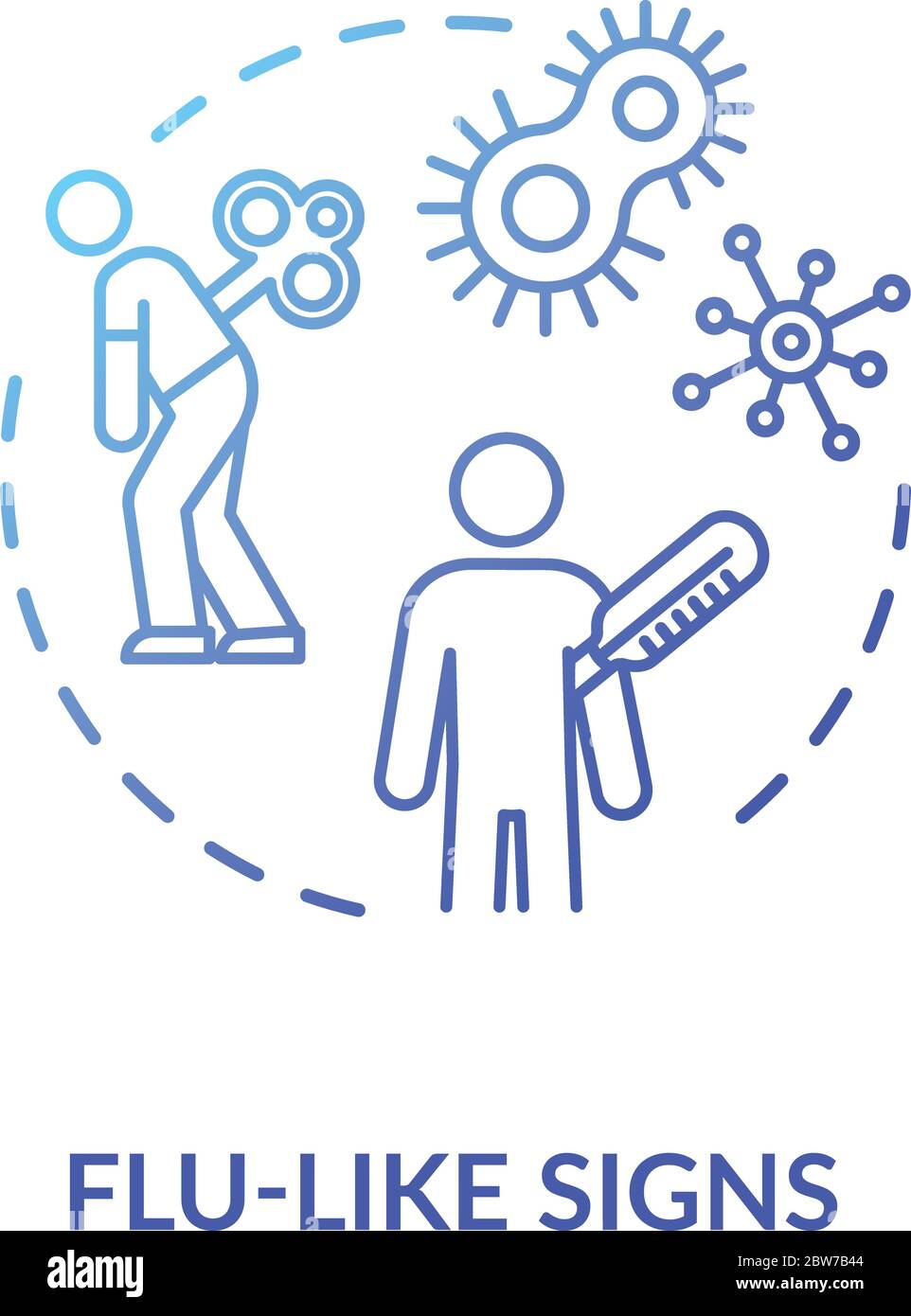 Flu like signs concept icon Stock Vector Image & Art - Alamy