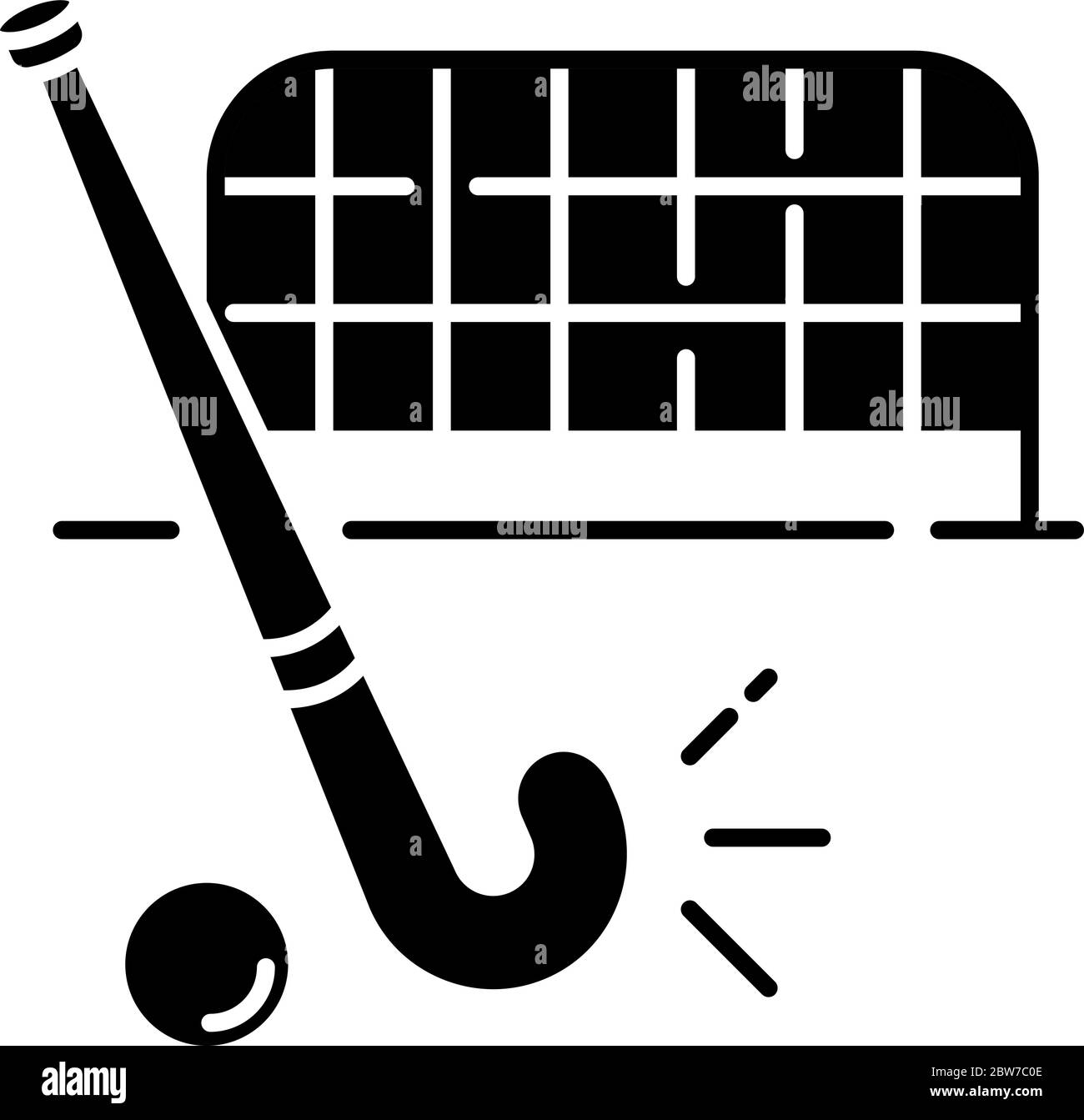 Ice hockey stick flat Black and White Stock Photos & Images - Alamy