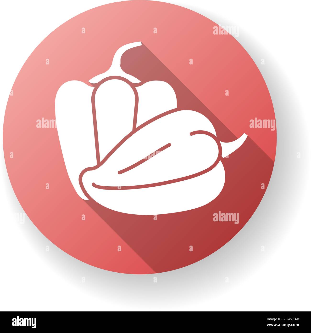 Red capsicums Stock Vector Images - Alamy