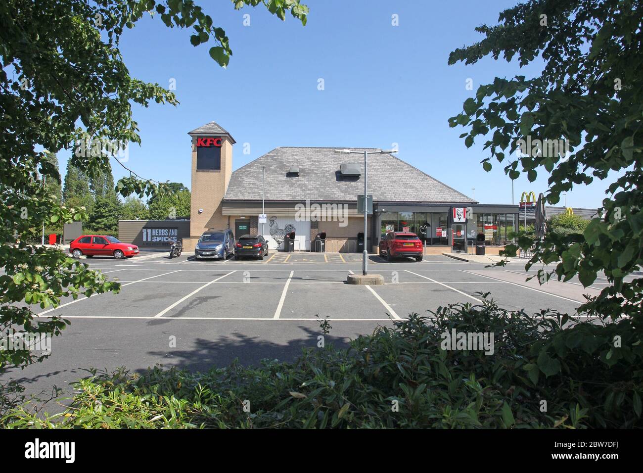 A general view of the Kentucky Fried Chicken branch at Galleys Corner ...