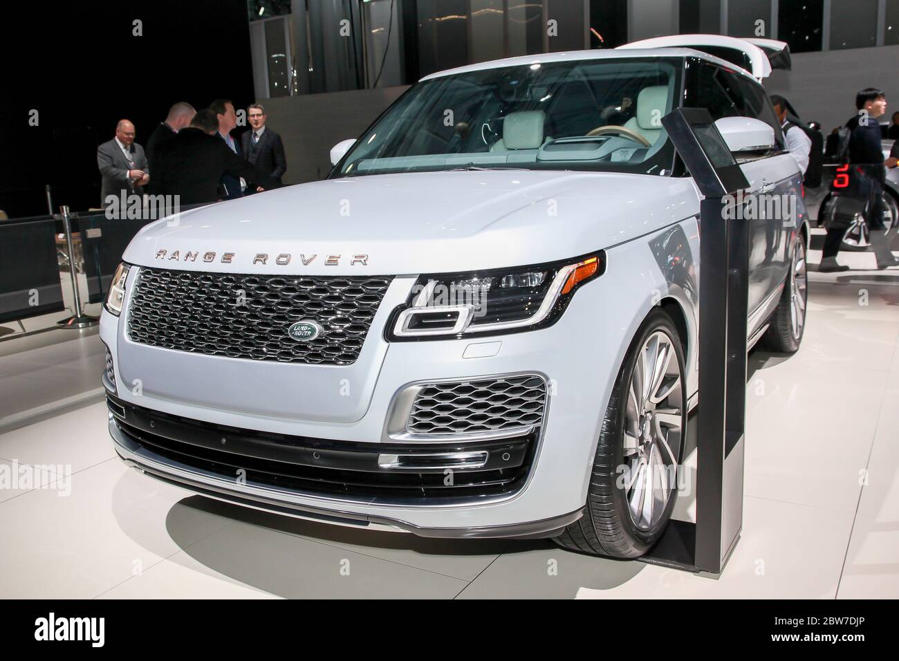 NEW YORK, NY, USA -MARCH 28, 2018: Range Rover shown at the New York ...