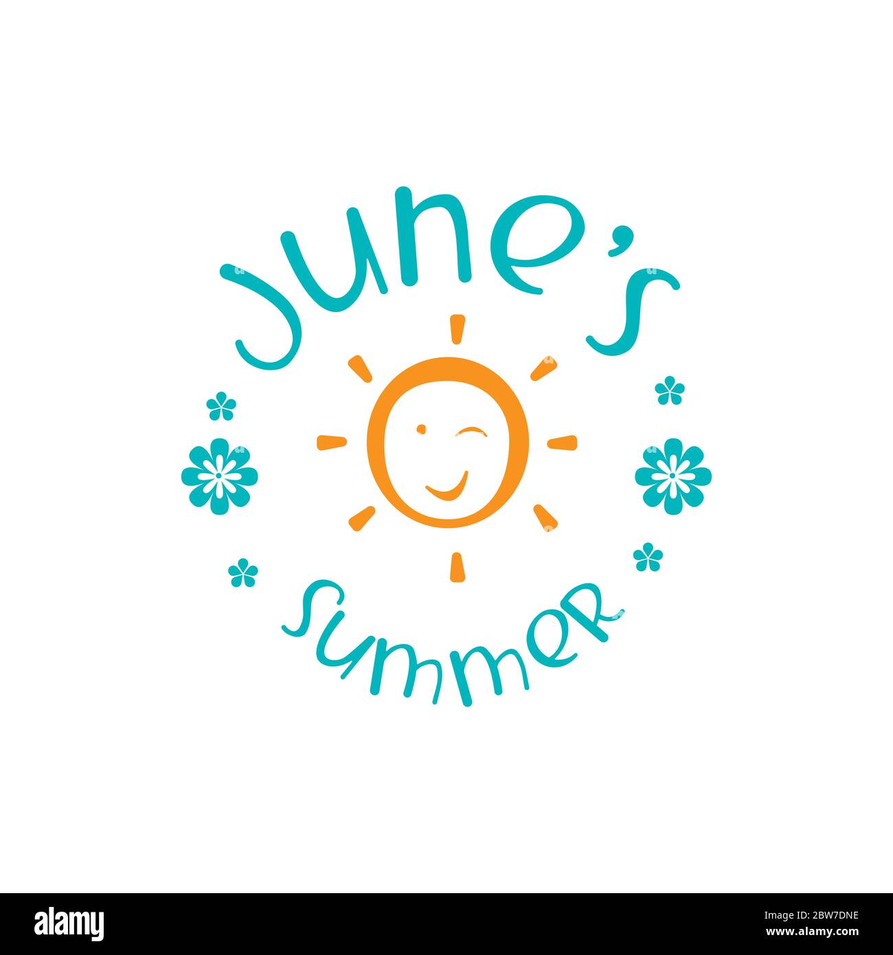 typography of Welcome June text message for congratulation or greeting ...