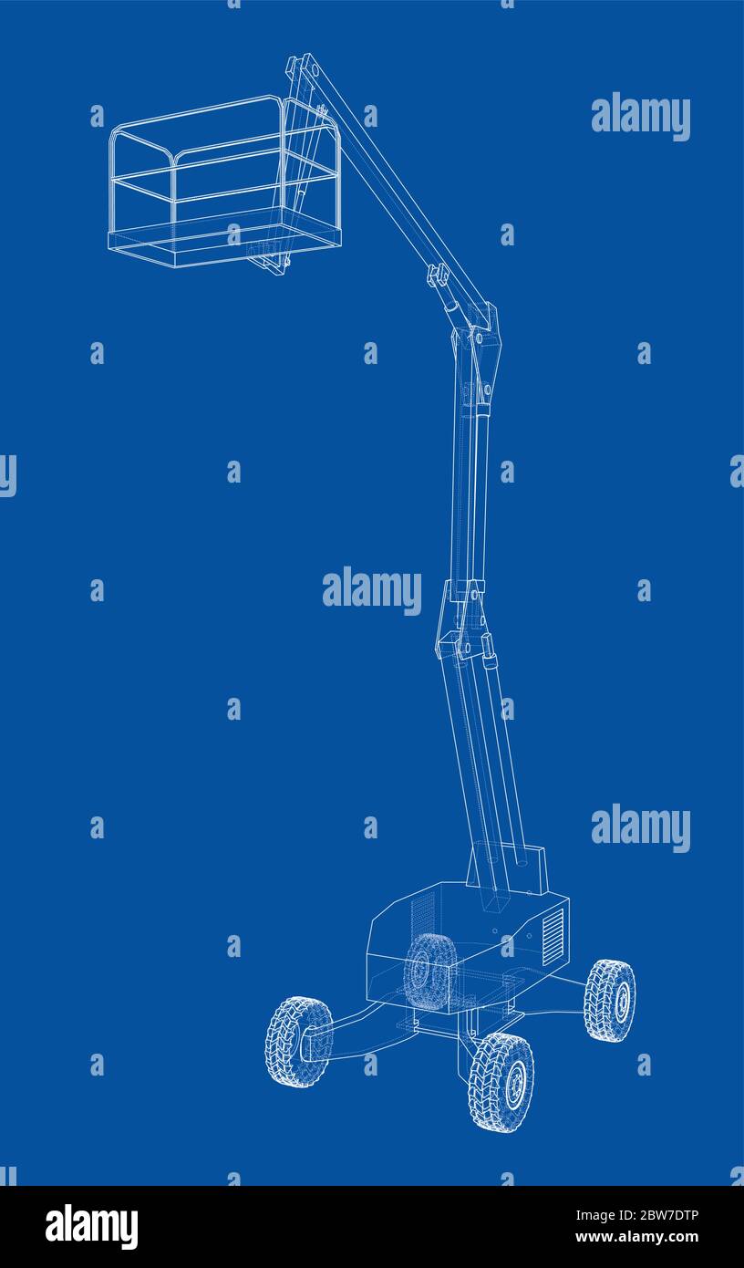 Aerial platform concept outline. Vector Stock Vector Image & Art - Alamy