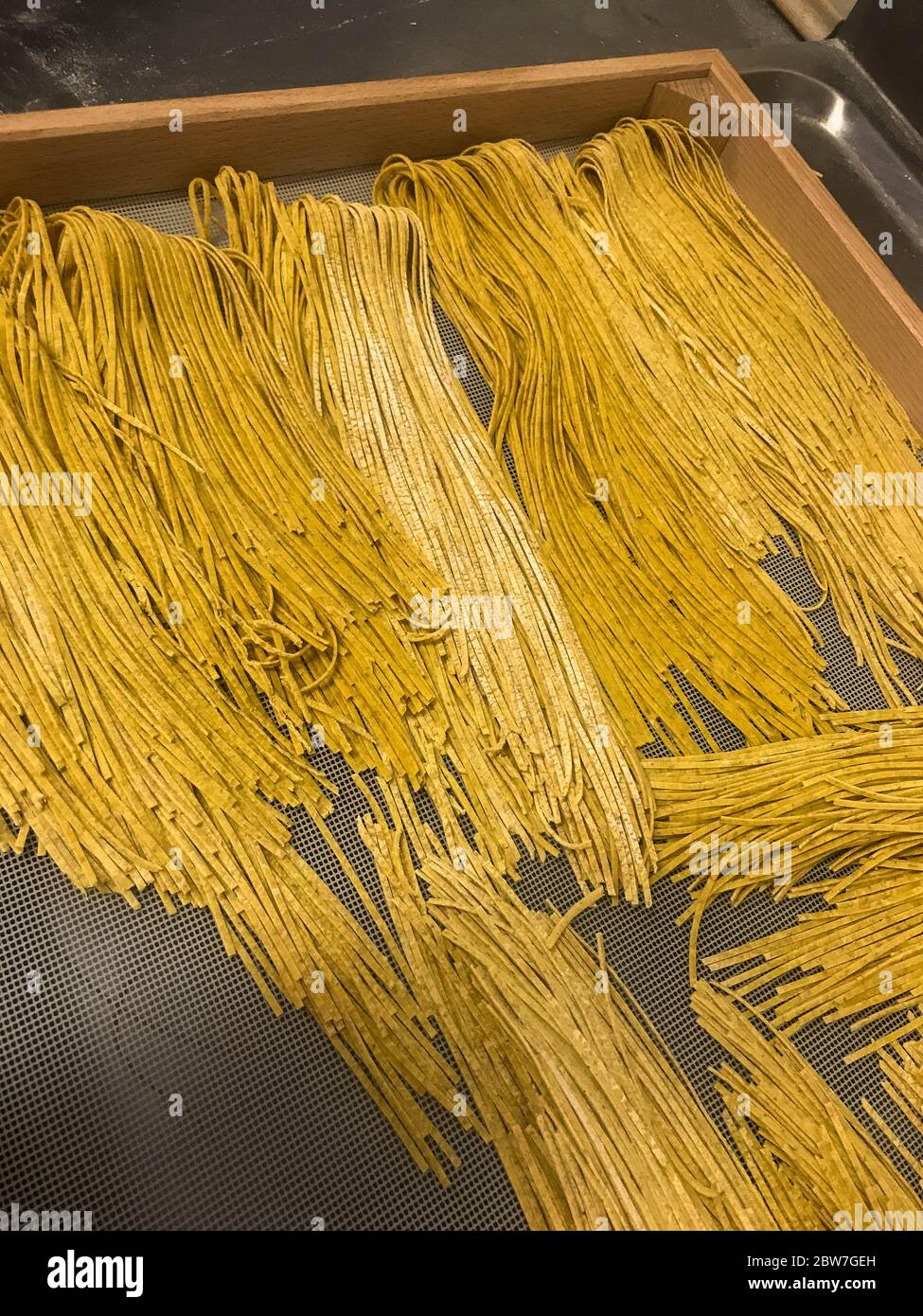 Tajarin preparation: typical pasta of Piedmont, Italy Stock Photo - Alamy