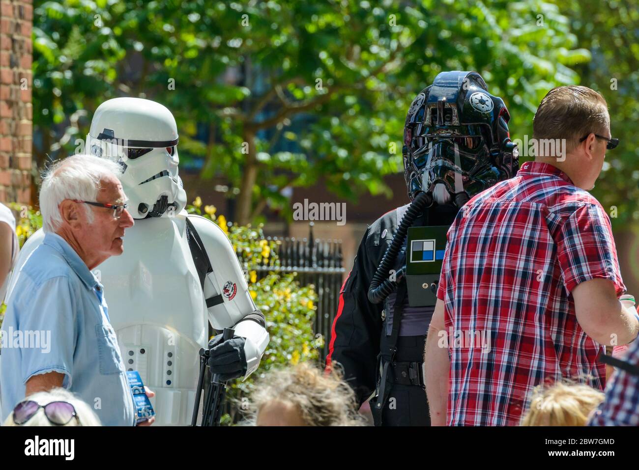 St Albans, Hertfordshire / England: Star Wars characters at the Alban ...