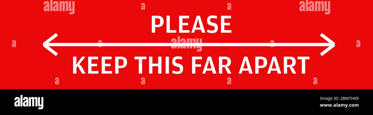 Please keep 2m apart Stock Vector Images - Alamy