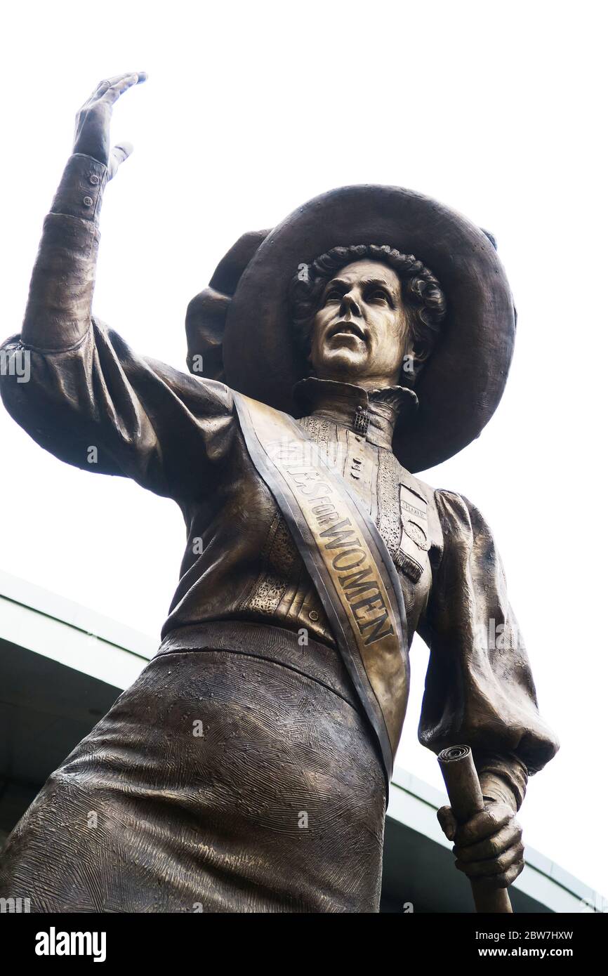 Alice Hawkins statue in Leicester, UK Stock Photo - Alamy