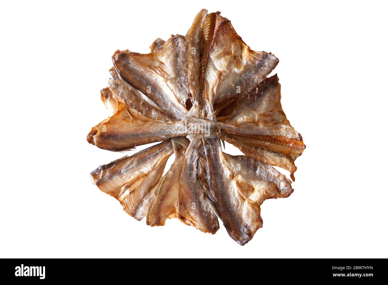 Dry fish isolated on white background Stock Photo - Alamy