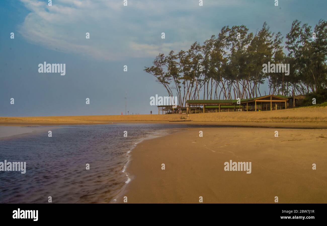 Landscape of Sodwana bay beach in Isimangaliso in Southern Africa Stock ...