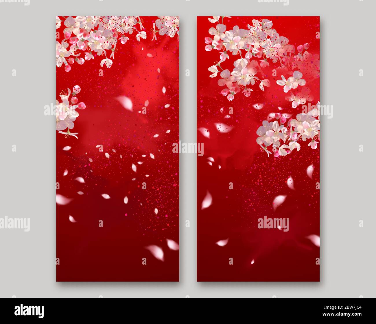 Cherry blossom banners Stock Vector Image & Art - Alamy