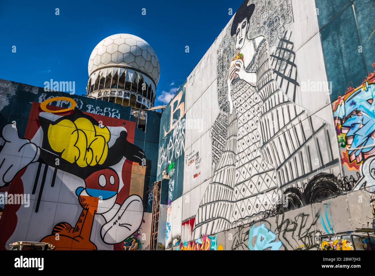 Teufelsberg berlin art Stock Photo - Alamy