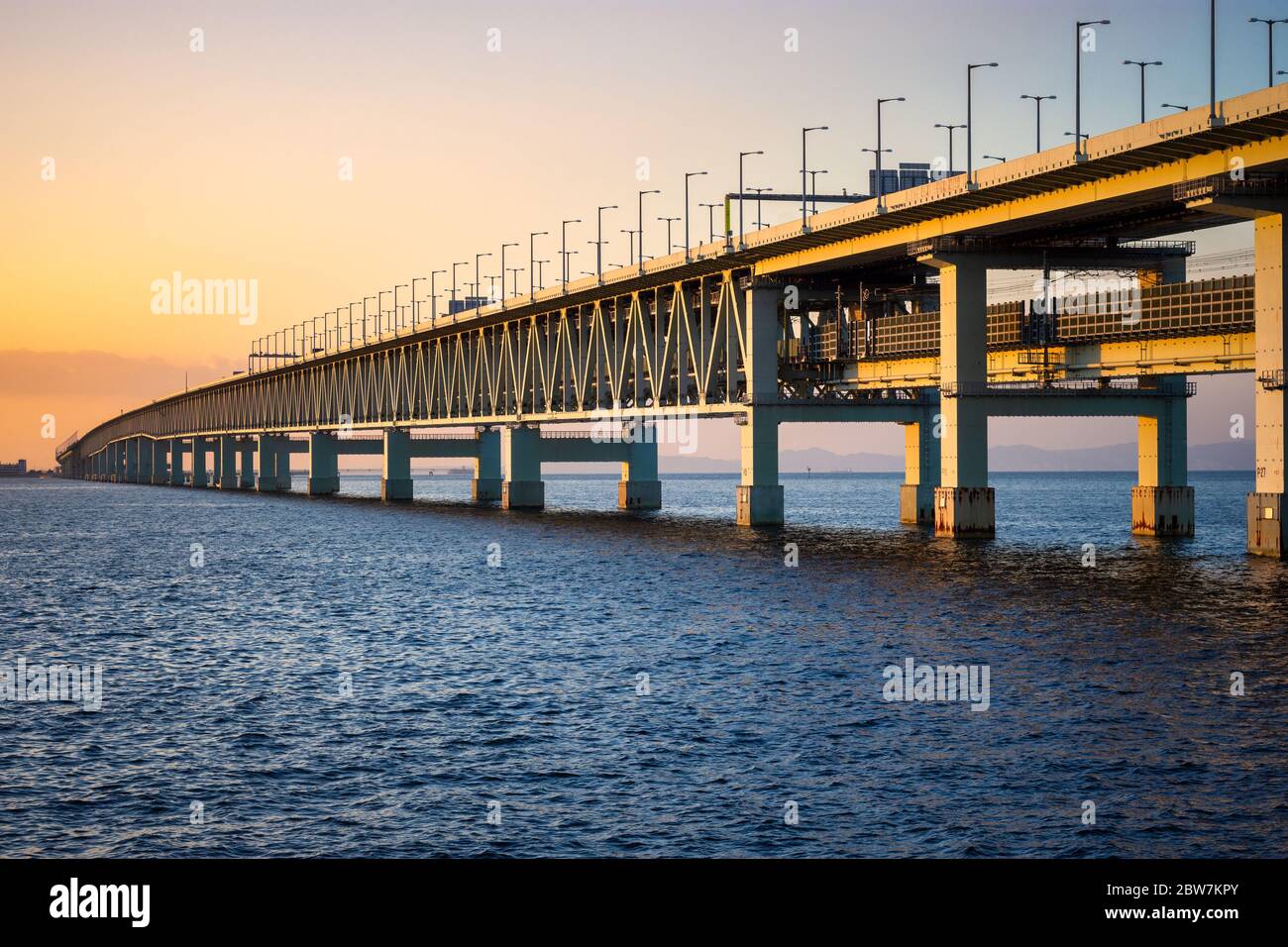 Sky Gate Bridge connecting Osaka Kansai International Airport located ...