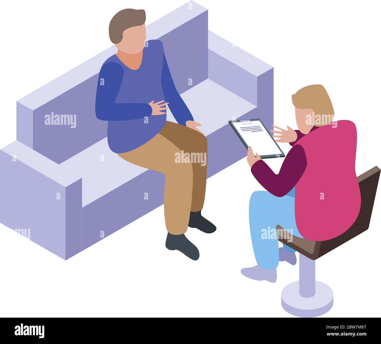 Psychologist treatment icon, isometric style Stock Vector Image & Art ...