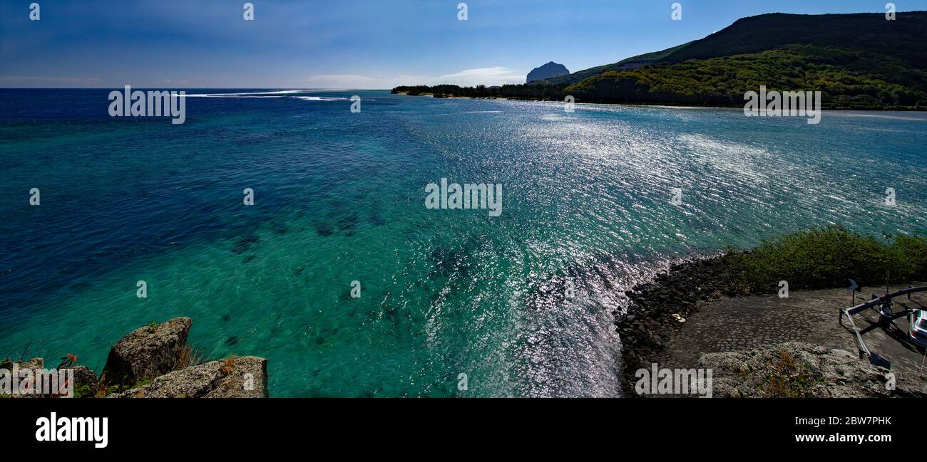 Maconde view point at Baie du Cap, Mauritius island, Africa Stock Photo ...