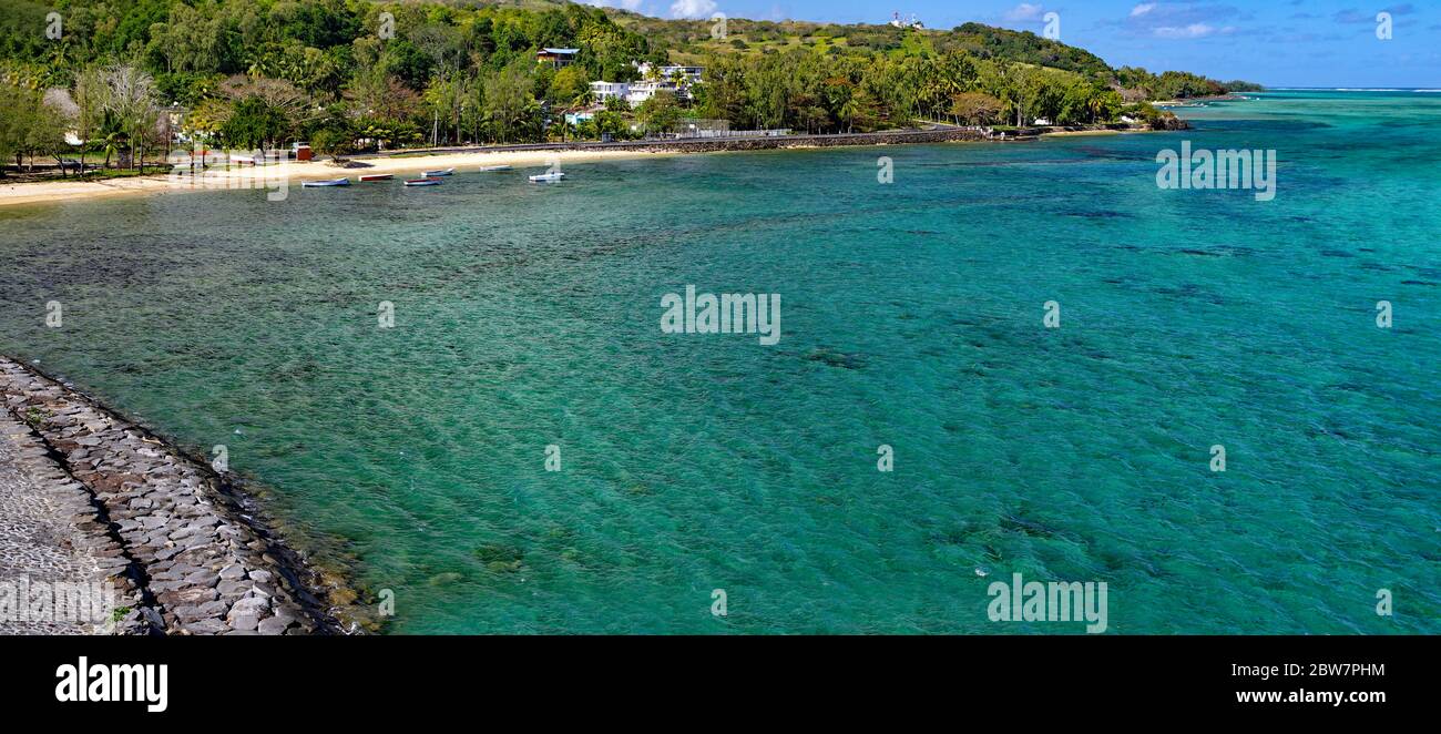 Maconde view point at Baie du Cap, Mauritius island, Africa Stock Photo ...