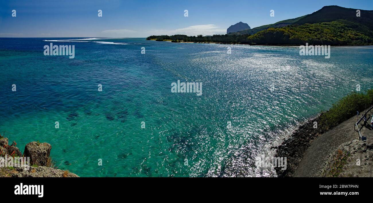 Maconde view point at Baie du Cap, Mauritius island, Africa Stock Photo ...