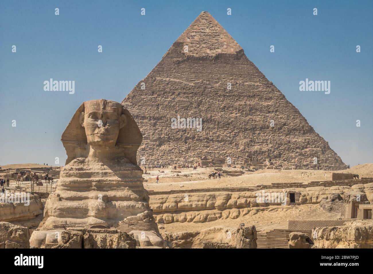 The Pyramids of Giza Stock Photo - Alamy