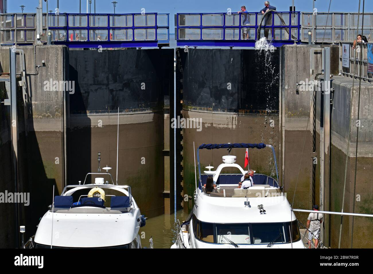 30th May2020.Portishead emergency water pumps had to be used to fill ...