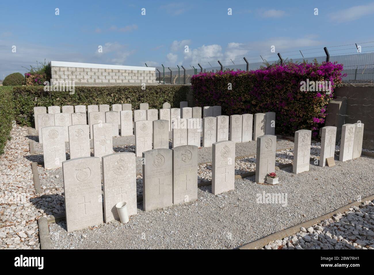 Commonwealth war graves, North Front Cemetery, Gibraltar Stock Photo ...