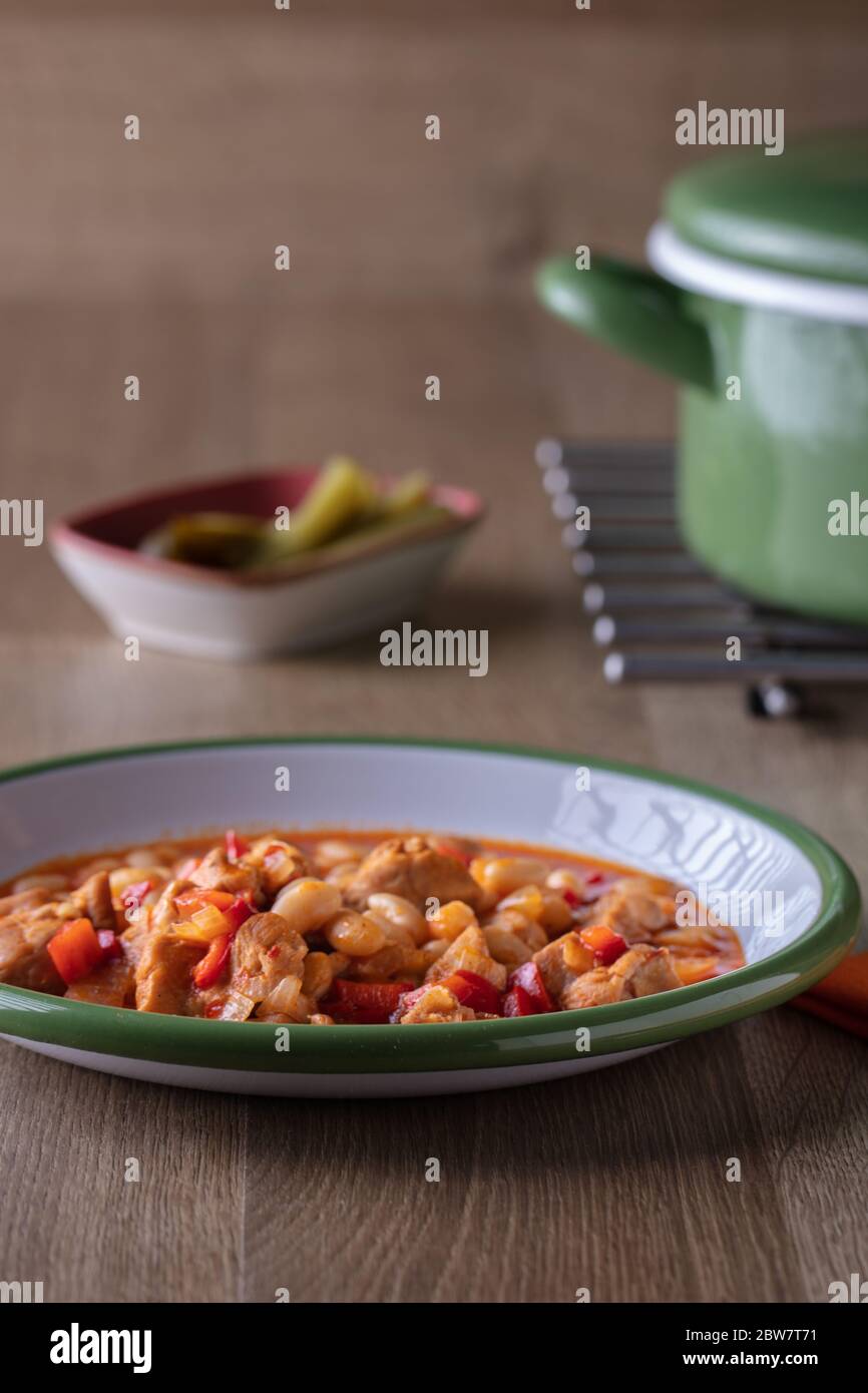 Hot turkish bean stew with a tasty tomato sauce, Turkish Food; Kuru ...