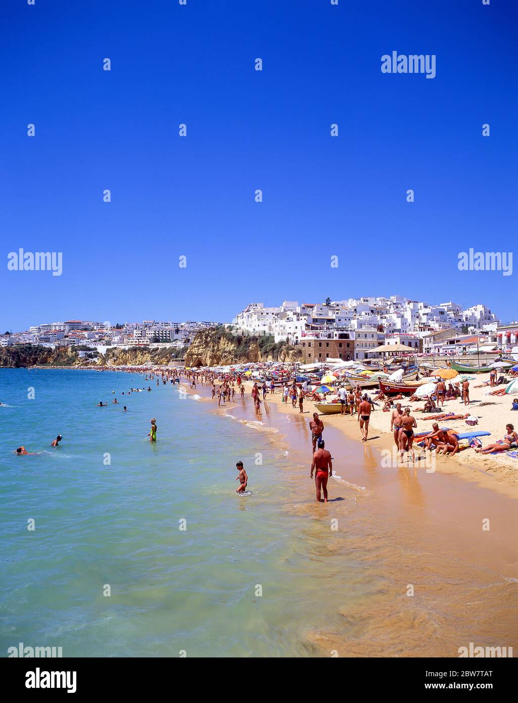 Praia de Albufeira, Albufeira, Algarve Region, Portugal Stock Photo - Alamy