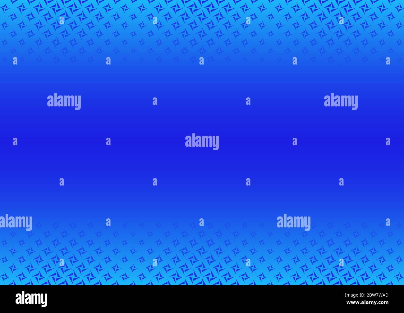 A blue background with a geometric shaped top and bottom border with ...