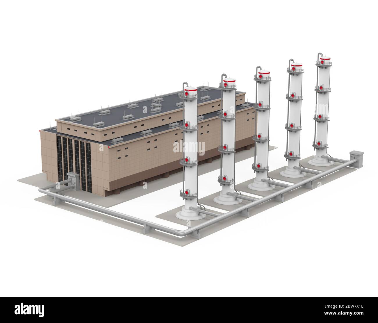 Symbol factory building design Cut Out Stock Images & Pictures - Alamy