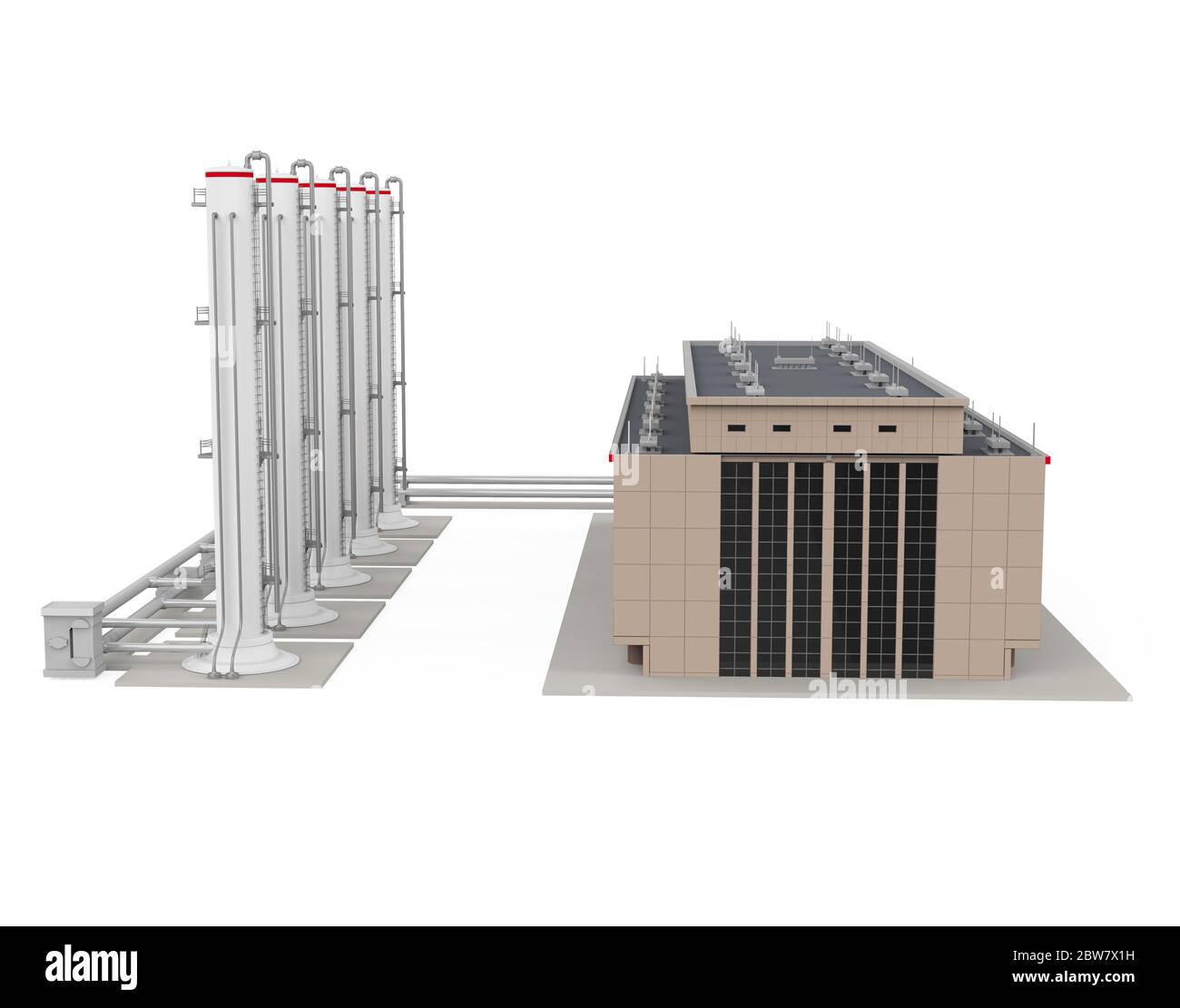 Industrial building design Cut Out Stock Images & Pictures - Alamy