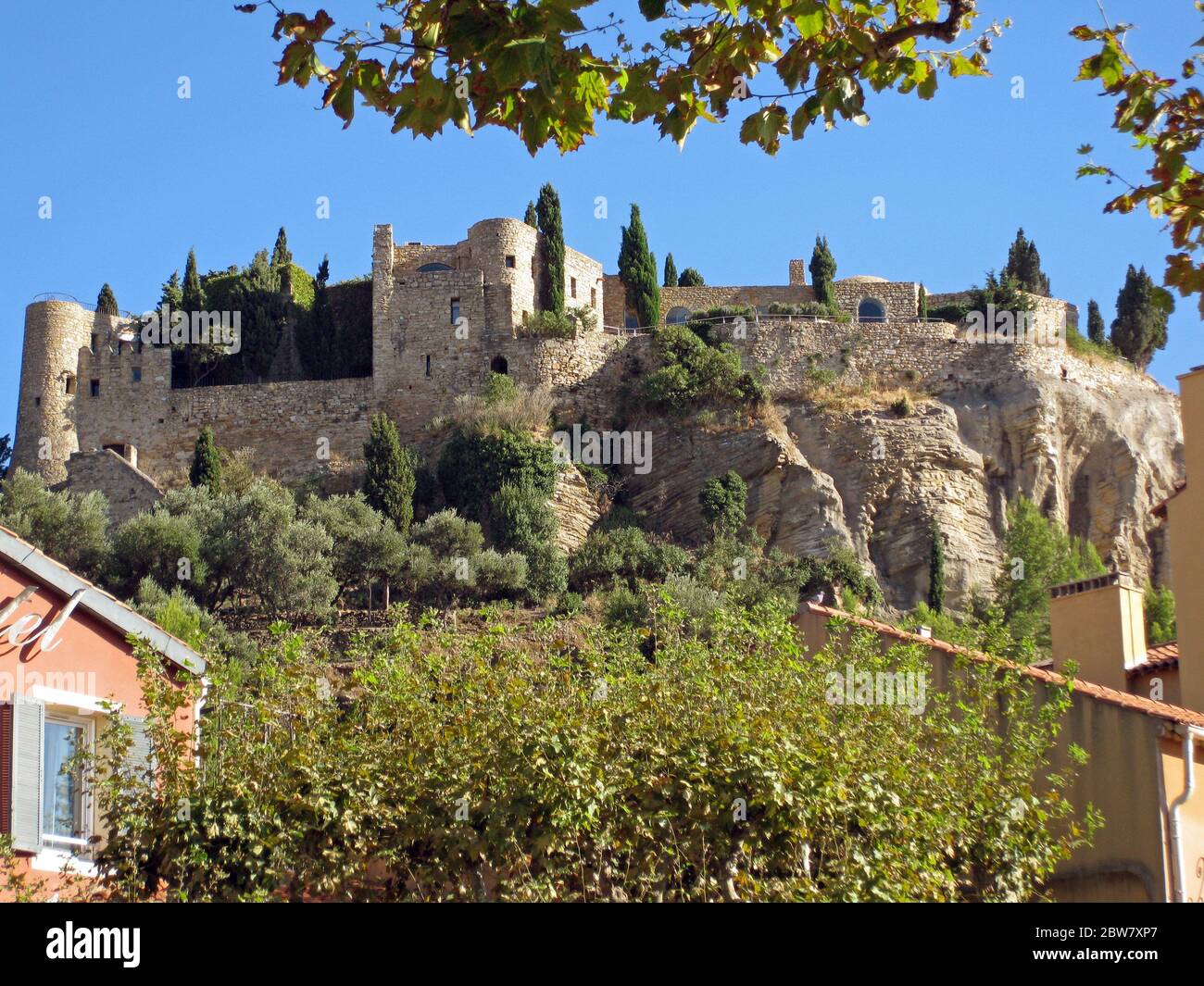 The fishing village of Cassis in Provence: the citadel Stock Photo - Alamy