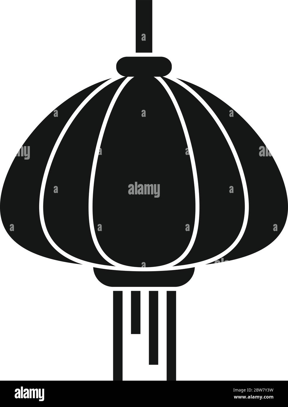 Chinese lantern element icon. Simple illustration of chinese lantern ...