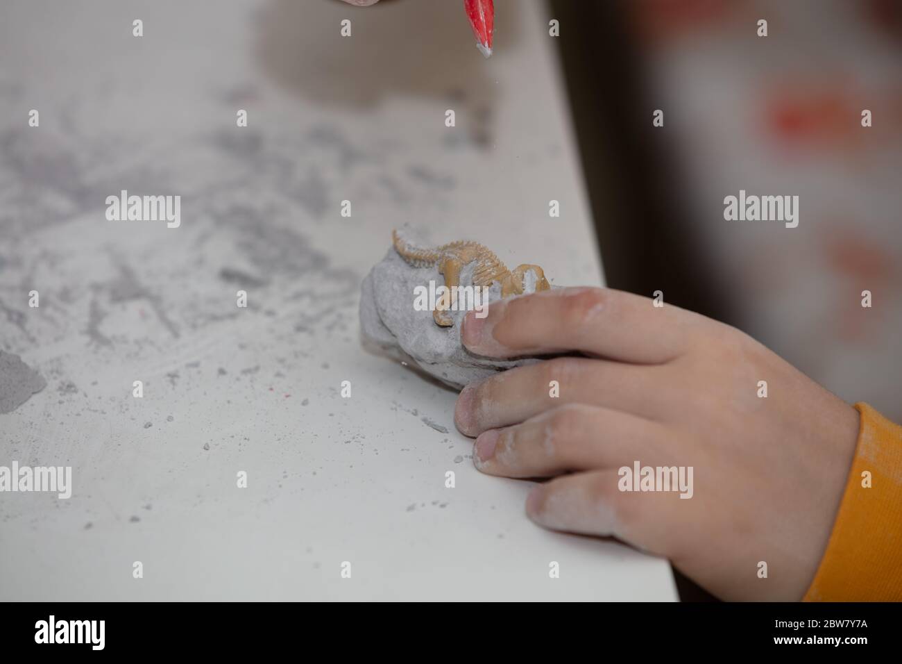 image of an educational game to find fossils for a small archaeologist ...