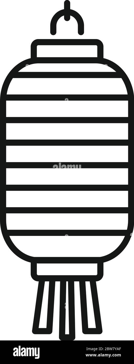 Chinese lantern element icon. Outline chinese lantern element vector ...