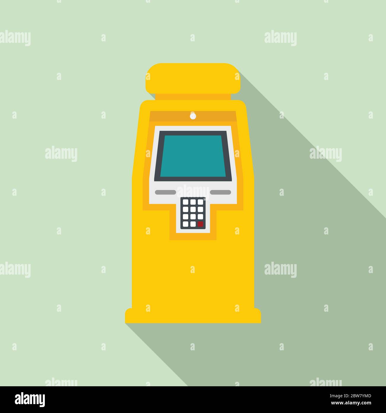 Atm machine icon. Flat illustration of atm machine vector icon for web ...