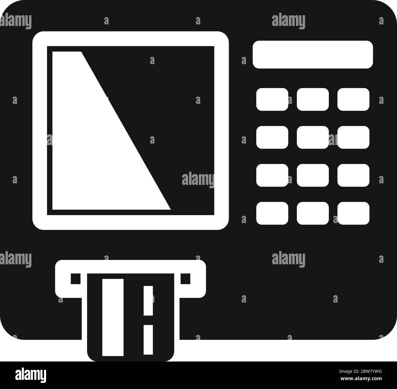 Atm icon. Simple illustration of atm vector icon for web design ...