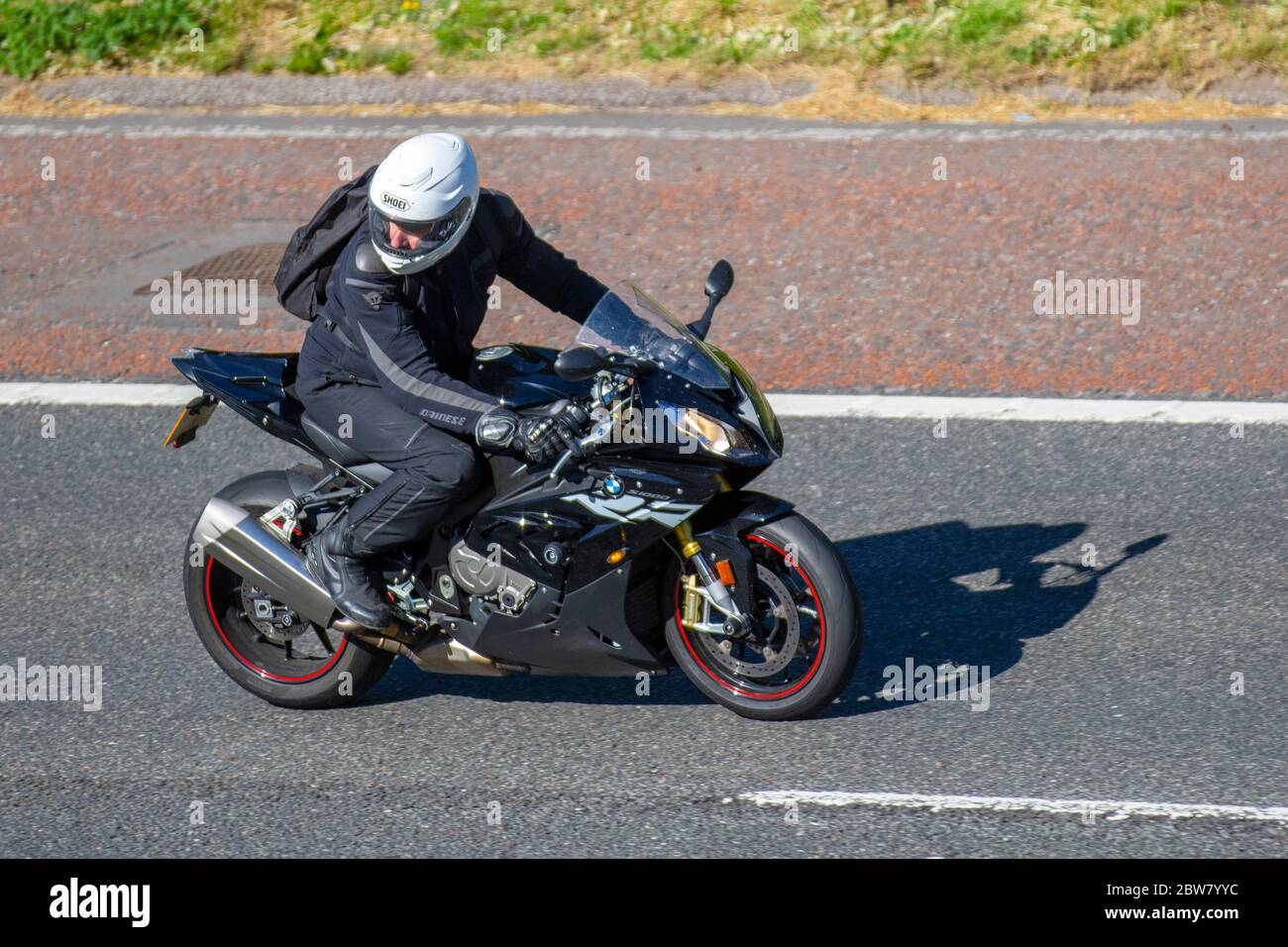Bikers on superbikes riding on hi-res stock photography and images - Alamy