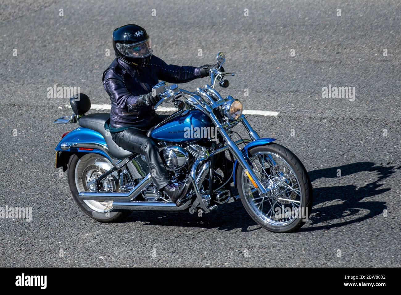 Blue Harley High Resolution Stock Photography and Images - Alamy