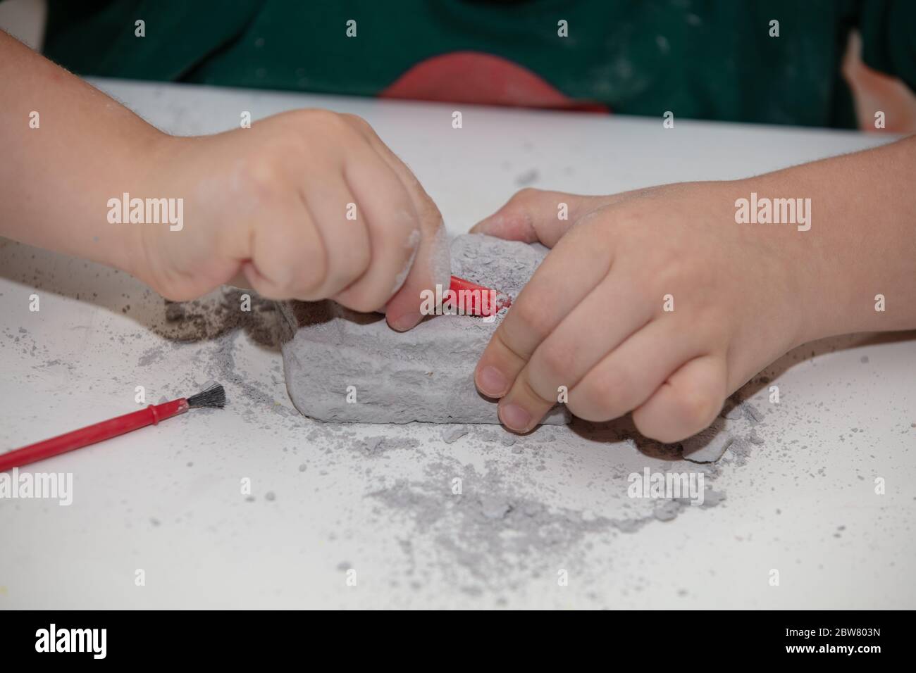 image of an educational game to find fossils for a small archaeologist ...