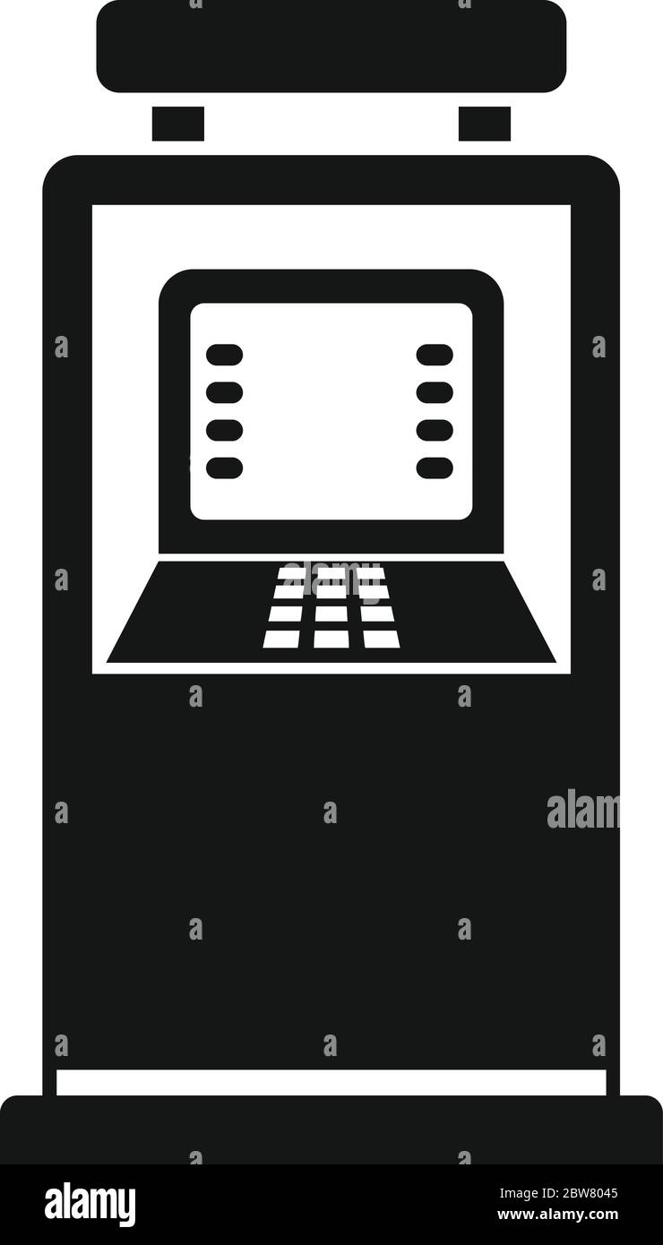 Hand cash atm icon. Simple illustration of hand cash atm vector icon ...
