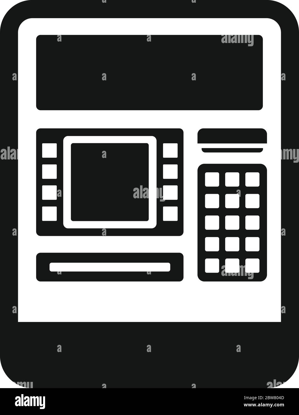 Insert atm card icon. Simple illustration of insert atm card vector ...