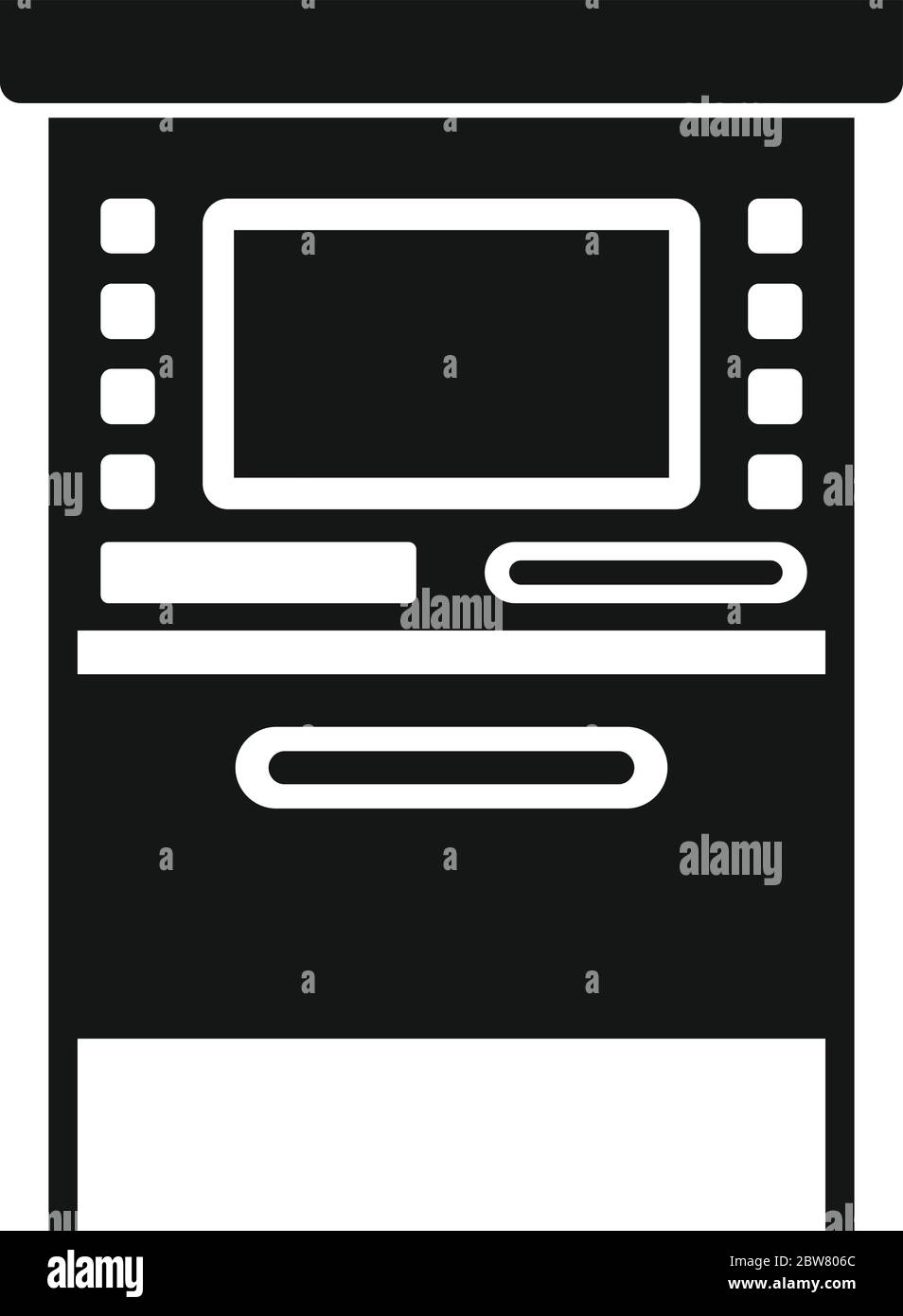 Atm cashpoint icon. Simple illustration of atm cashpoint vector icon ...