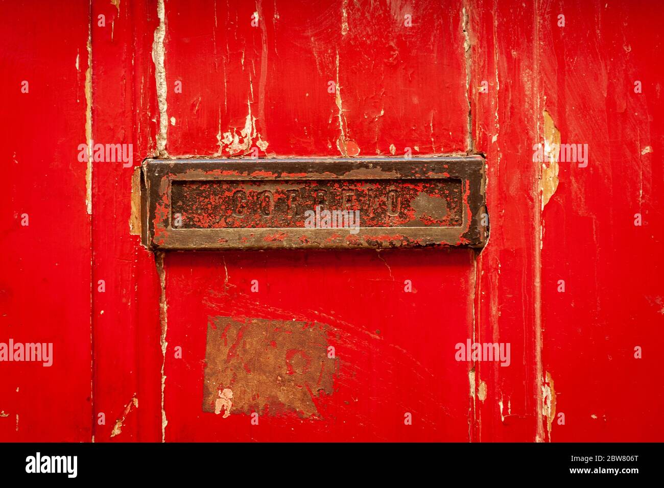 Every door has a special and unique letterbox in Porto, Portugal Stock ...