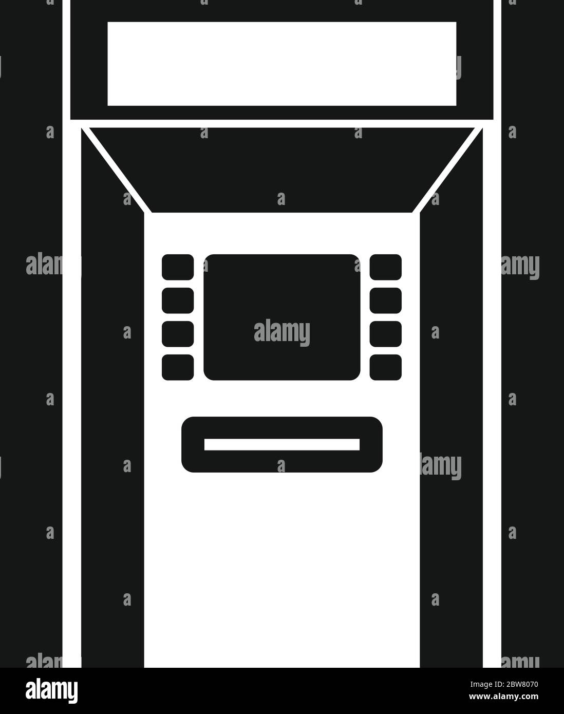 Atm payment icon. Simple illustration of atm payment vector icon for ...