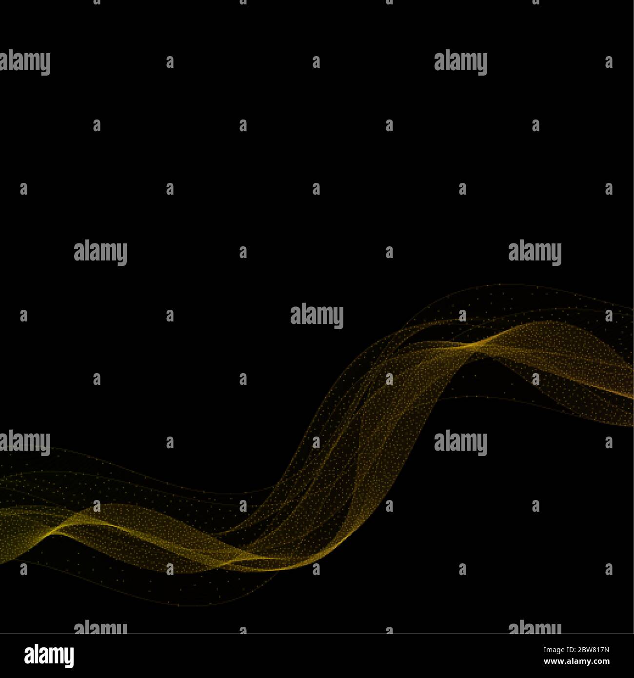 The wave of confetti is sparkling. Vector golden sparkling comet tail ...