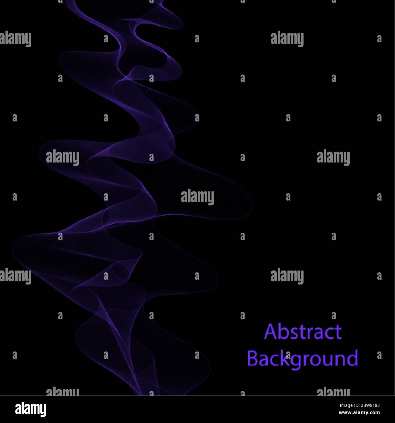 neon vector background. blue wave Stock Vector Image & Art - Alamy