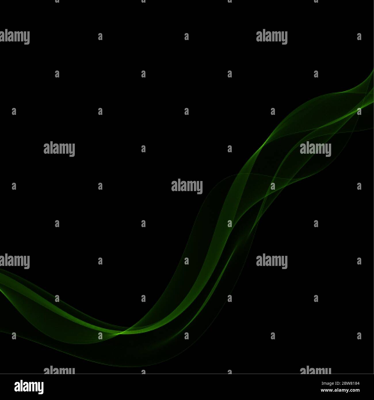 Abstract green neon wave. Vector background Stock Vector Image & Art ...