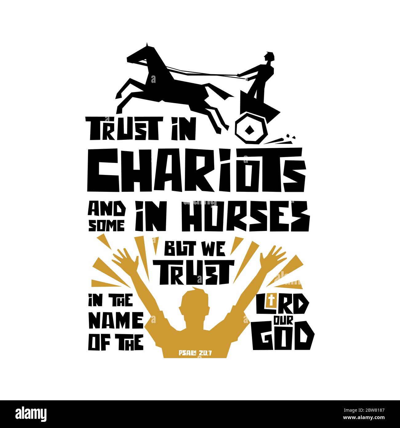 Christian typography, lettering and illustration. But we trust in the ...