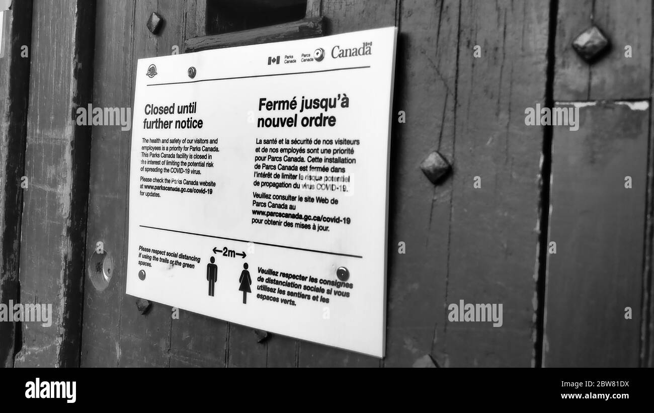 Day 80 Of The Apocalypse in Halifax Nova Scotia Canada. The streets of ...