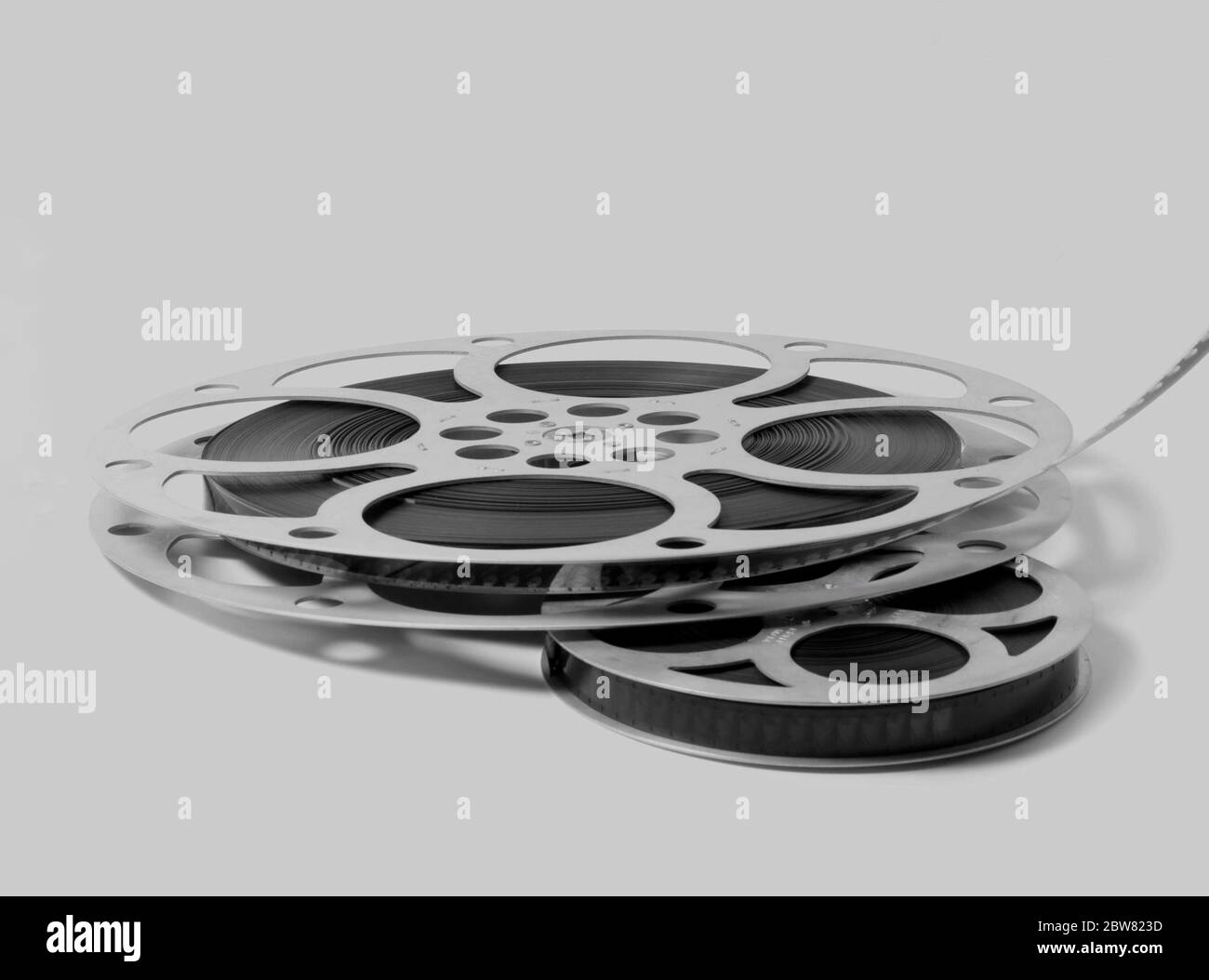 Vintage film spools with film Stock Photo - Alamy