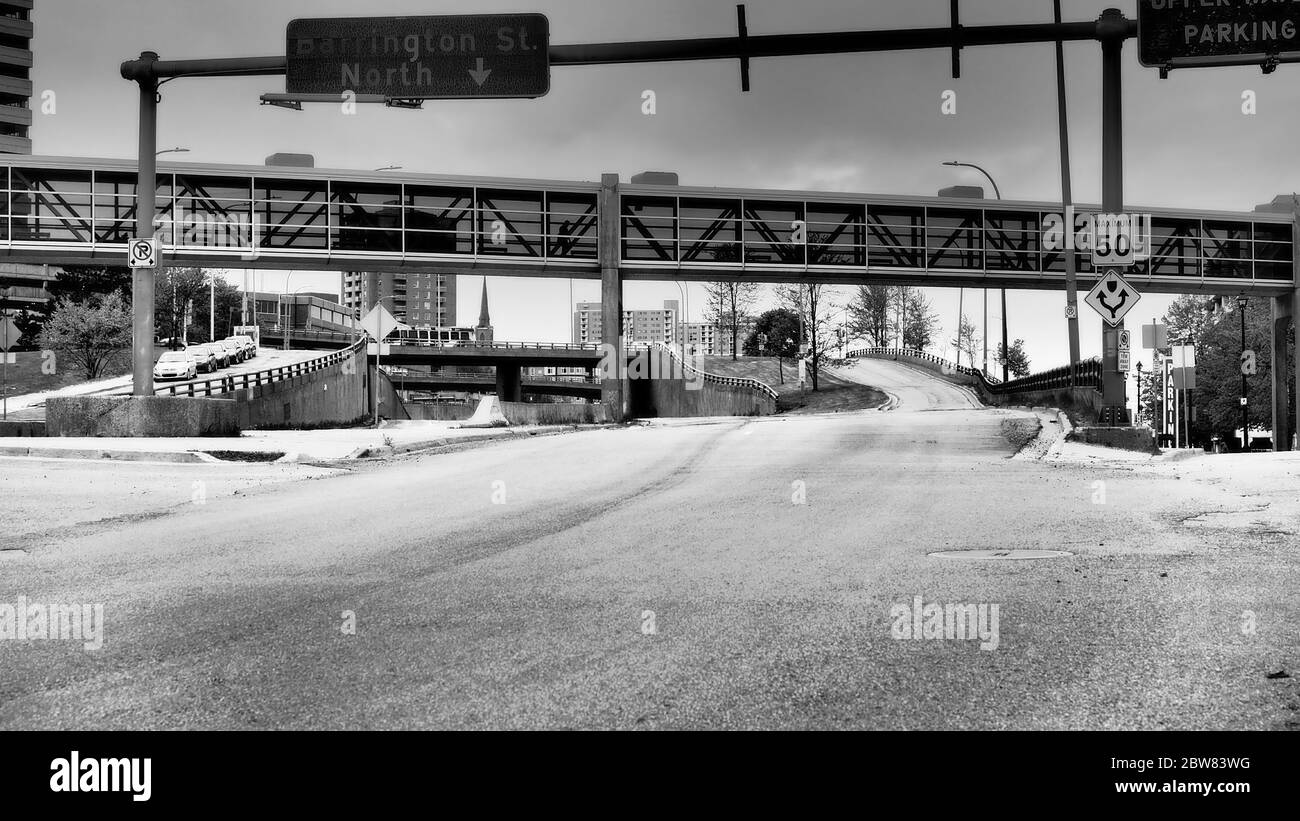 Day 80 Of The Apocalypse in Halifax Nova Scotia Canada. The streets of ...
